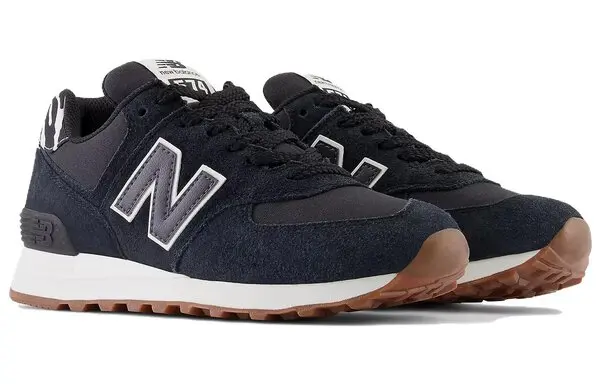 NEW BALANCE 574 Zebra Sneakers - Black/white/phantom