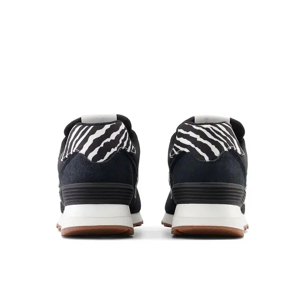 NEW BALANCE 574 Zebra Sneakers - Black/white/phantom