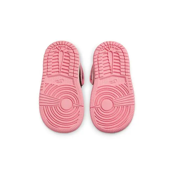 JORDAN 1 Mid Toddler Sneakers - Pink/black