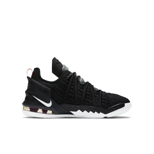 Nike Lebron 18 "university Red" Low Top Basketball Sneakers - Black