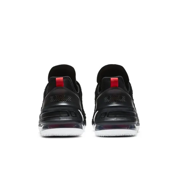 Nike Lebron 18 "university Red" Low Top Basketball Sneakers - Black
