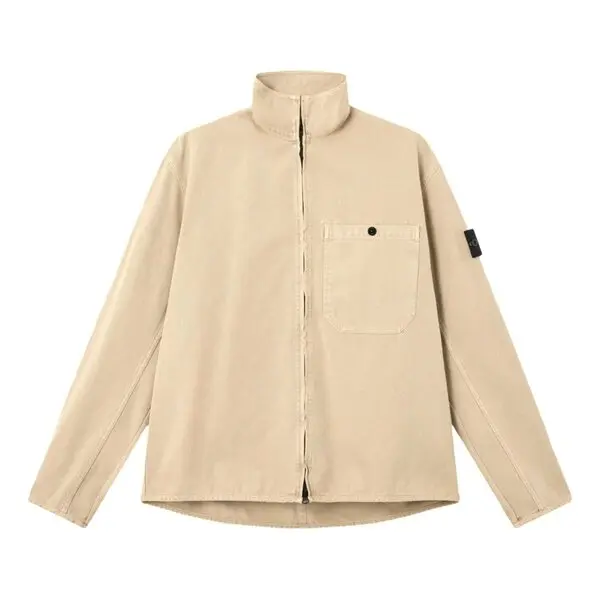 Stone Island Organic Panama Cotton Old Effect Jacket - Desert
