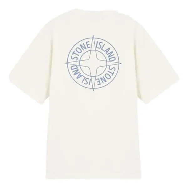 Stone Island Outline Compass Regular Fit T-shirt - Ivory