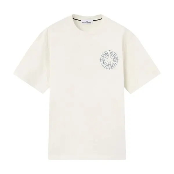 Stone Island Outline Compass Regular Fit T-shirt - Ivory