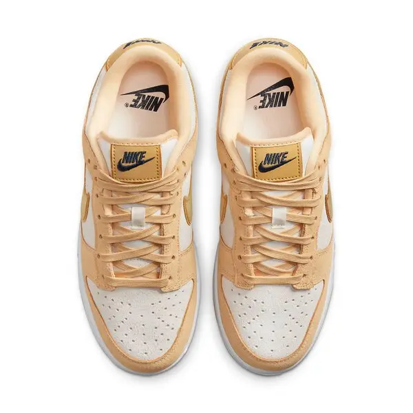 Nike Dunk Low "celestial Gold Suede" Sneakers