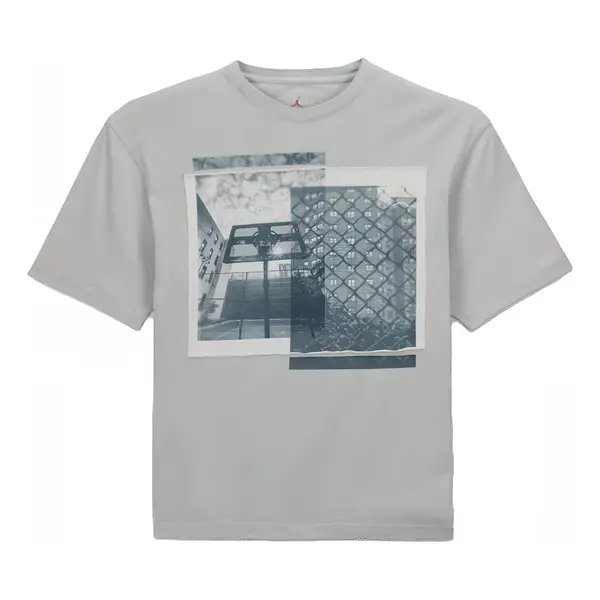 JORDAN X Union X Bephies Beauty Supply T-shirt 'gray Fog - Grey/multi-color