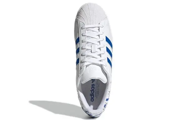Adidas Originals Superstar Sneakers - White/blue