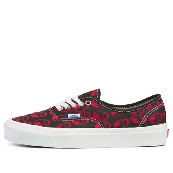 VANS Authentic Mooneyes Printed Lace-up Sneakers - Black/red/white