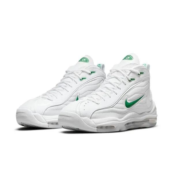 Nike Total Max Uptempo High Top Sneakers - White/green