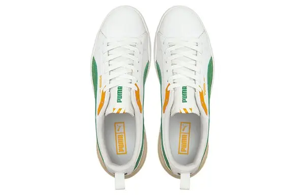 PUMA Suede Bloc Sneakers - White/green/yellow