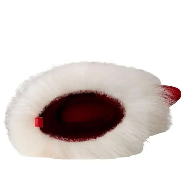 UGG X Ambush Fur High Heel Boots - White/red