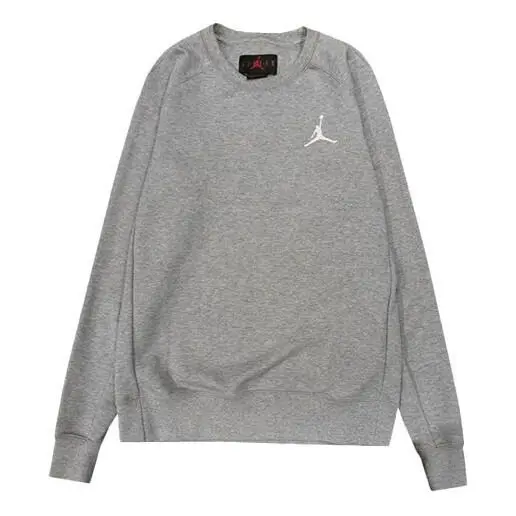 JORDAN Crew Neck Knitted Pullover - Gray