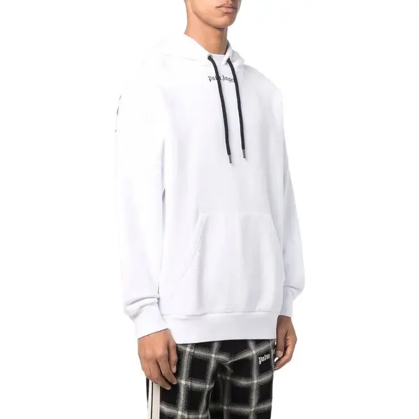 Palm Angels Classic Logo Over Hoodie - White
