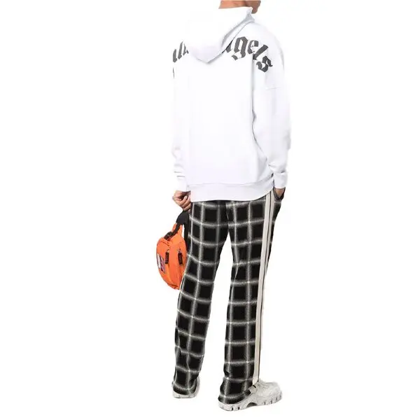 Palm Angels Classic Logo Over Hoodie - White