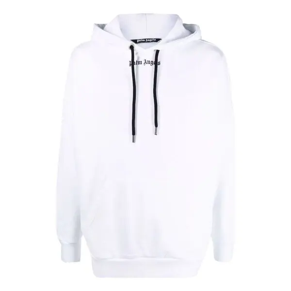 Palm Angels Classic Logo Over Hoodie - White