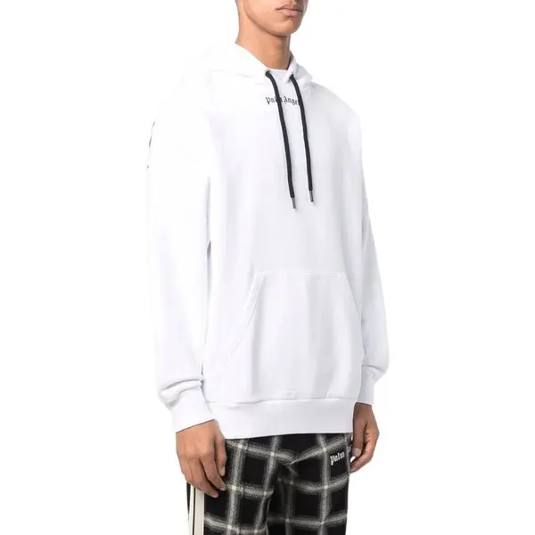 Palm Angels Classic Logo Over Hoodie - White