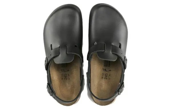 BIRKENSTOCK Tokio Super Grip Leather Sandals - Black