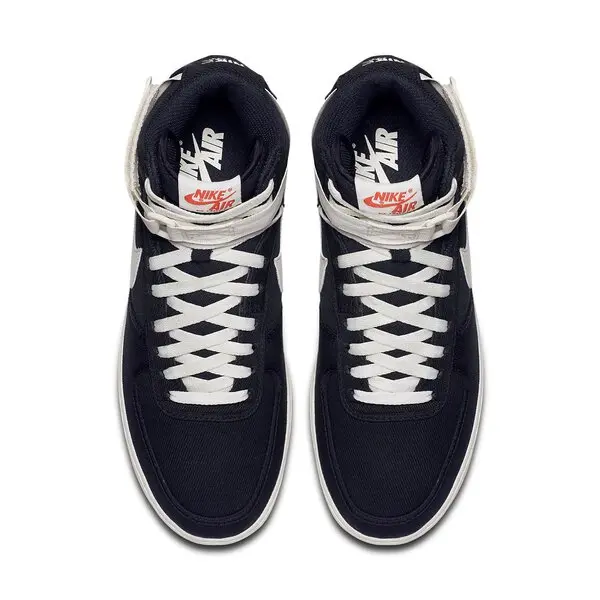 Nike Force 1 High Retro Canvas Sneakers - Black/cream