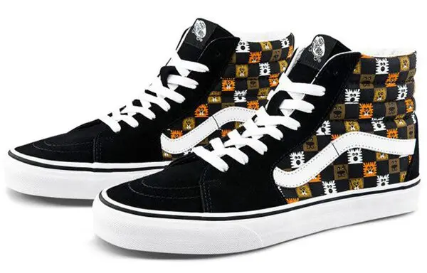 VANS Sk8-hi High Top Sneakers - Black/brown