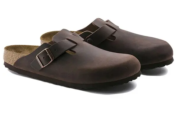 BIRKENSTOCK Boston Oiled Leather Clogs - Brown