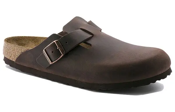 BIRKENSTOCK Boston Oiled Leather Clogs - Brown
