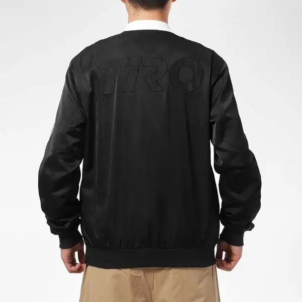Adidas Classic Stripes Logo Baseball Jacket