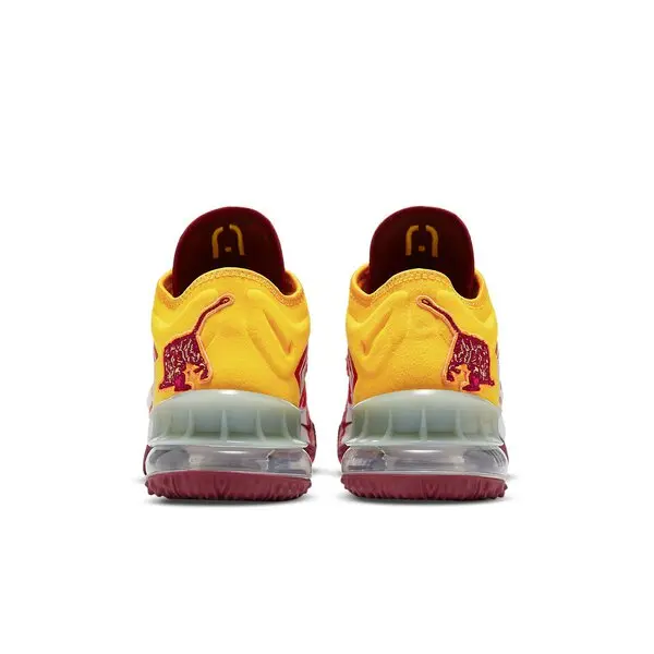 Nike Mimi Plange X Lebron 18 Low Ep 'higher Learning' Sneakers - White/red/yellow