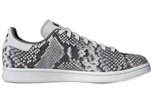 Adidas Stan Smith Snakeskin Low Top Sneakers - Grey