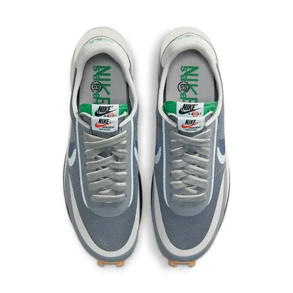 Nike X Sacai X Clot Ldwaffle "kiss Of Death 2 - Neutral Grey/obsidian/cool Grey