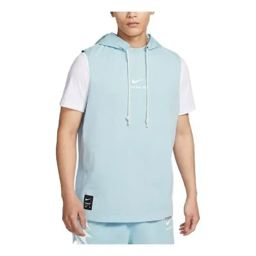 Nike Dri-fit Sleeveless Hooded Vest - Blue
