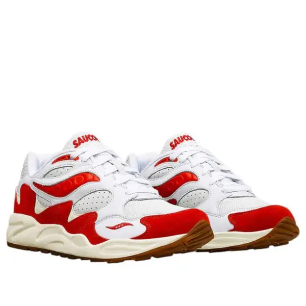 Saucony Grid Shadow 2 "ivy Prep" Sneakers - White/red