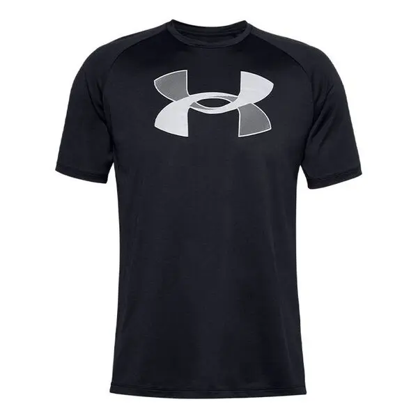 Under Armour Tech Short Sleeve T-shirt With Large Logo - Black/grey