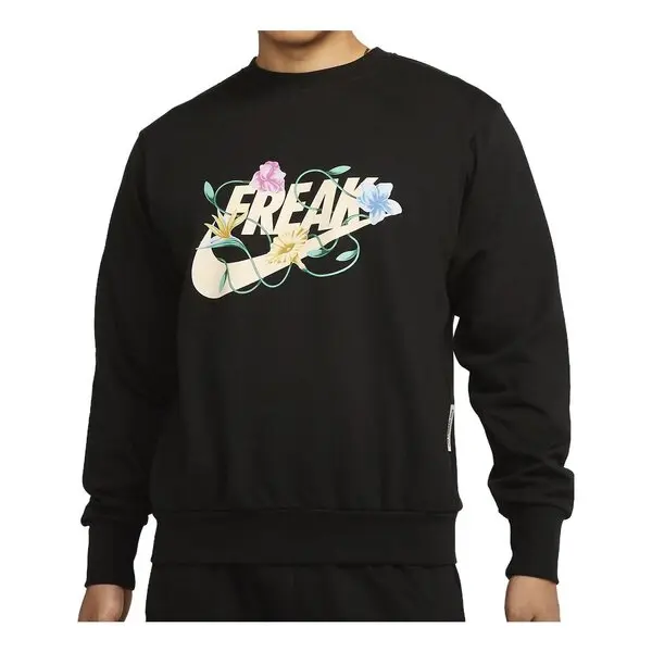 Nike Giannis Standard Issue Graphic Basketball Crew - Black