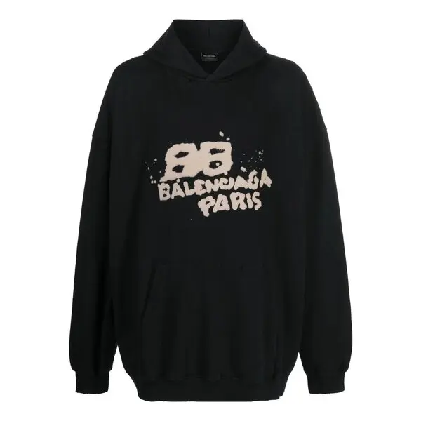 Balenciaga Hand-drawn Bb Icon Hoodie