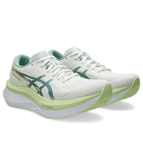 Asics Magic Speed 4 Athletic Sneakers - White/celadon