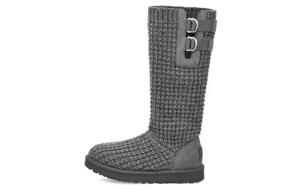 UGG Knit Tall Boots With Buckle Detail