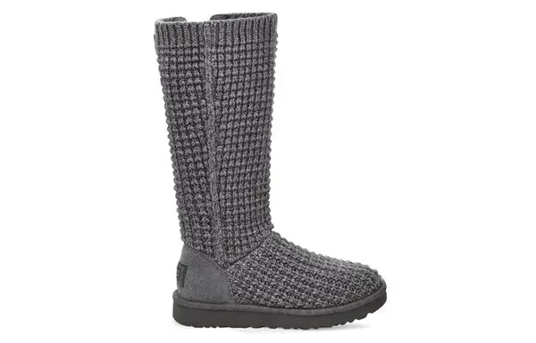 UGG Knit Tall Boots With Buckle Detail