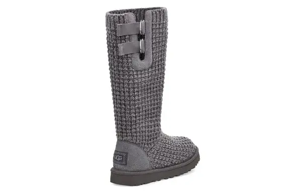 UGG Knit Tall Boots With Buckle Detail