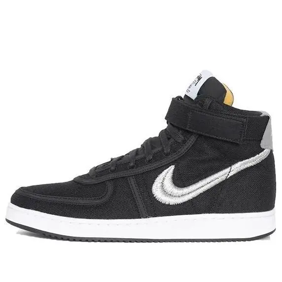 Nike X Stussy Vandal High Top Sneakers - Black/silver-white-green