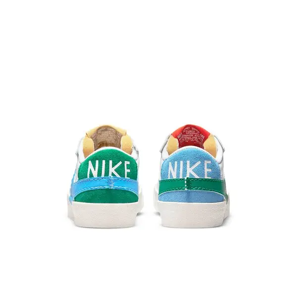 Nike Blazer Low '77 Jumbo "mismatch" Sneakers - White/blue
