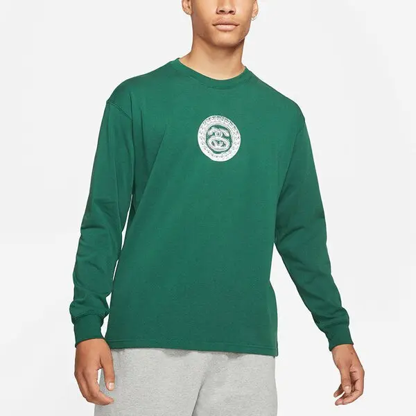 Nike X Stussy Crossover Logo Round Neck Pullover Sweatshirt