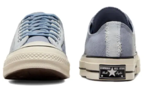 CONVERSE Chuck 70 Mix Material Lace-up Sneakers - Blue/white