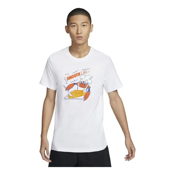 Nike Smooth Like" Graphic T-shirt - White/orange