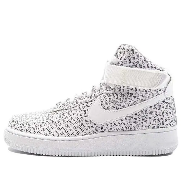 Nike Force 1 High Lx 'just Do It - White/black