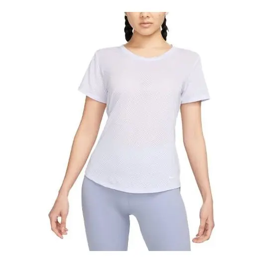 Nike Dri-fit One Breathe Short-sleeve Top - Purple