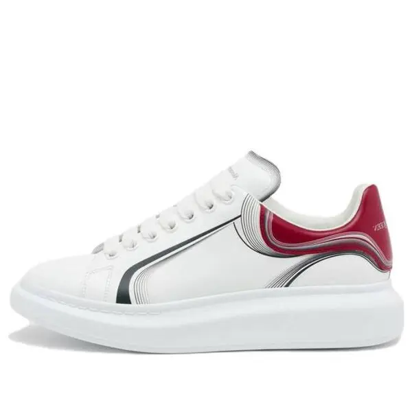 Alexander McQueen Oversized Sneaker - White/garnet