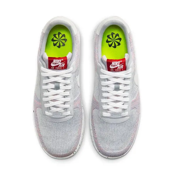 Nike Force 1 Crater Flyknit Sneakers - Grey/white