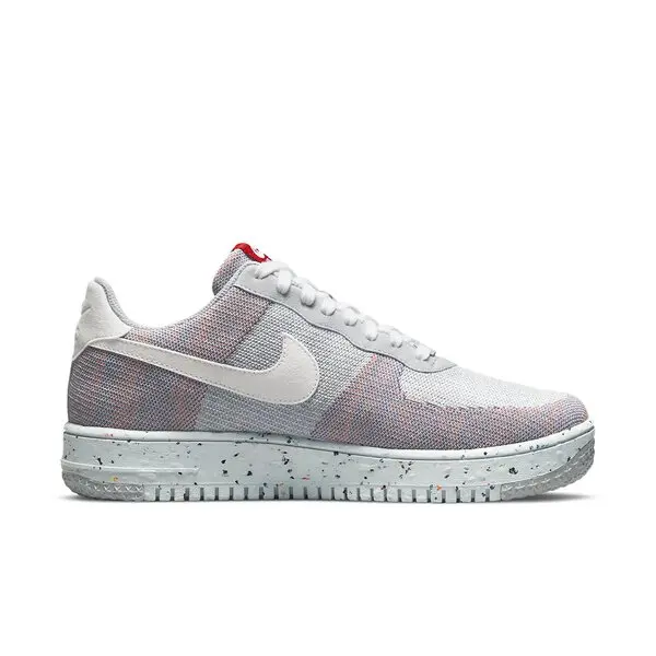 Nike Force 1 Crater Flyknit Sneakers - Grey/white