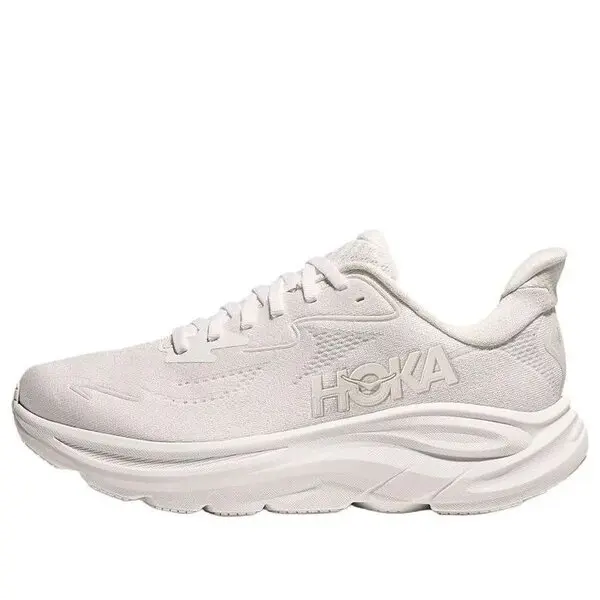 Hoka One One Clifton Athletic Lace-up Sneakers - White