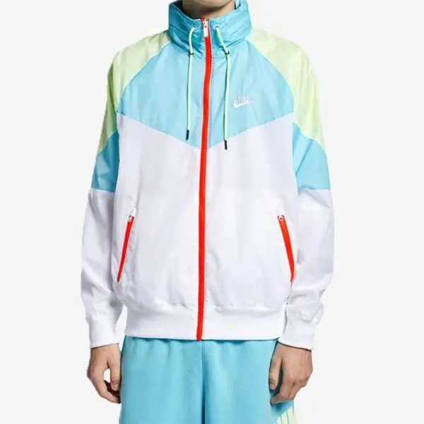 Nike Colorblock Hooded Logo Windbreaker Jacket
